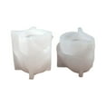 2×Head-Planter Silicone Mold Face Flower Pot Concrete Mold Face Statue ...