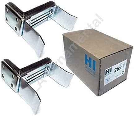 2 Heavy Duty Adjustable Slide Gate Receiver Latch Steel Gate Limit Stop ...