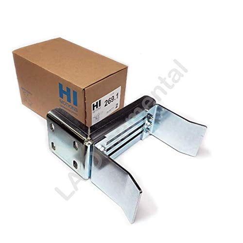 2 Heavy Duty Adjustable Slide Gate Receiver Steel Gate Limit Stop - HI ...