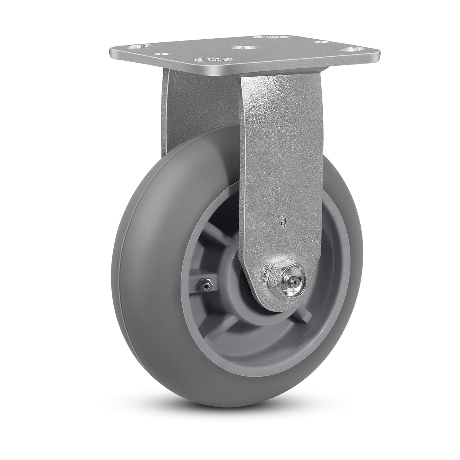 2" Heavy Duty Caster, Thermoplastic Rubber Wheels(Crown Tread)- 500 Lbs ...