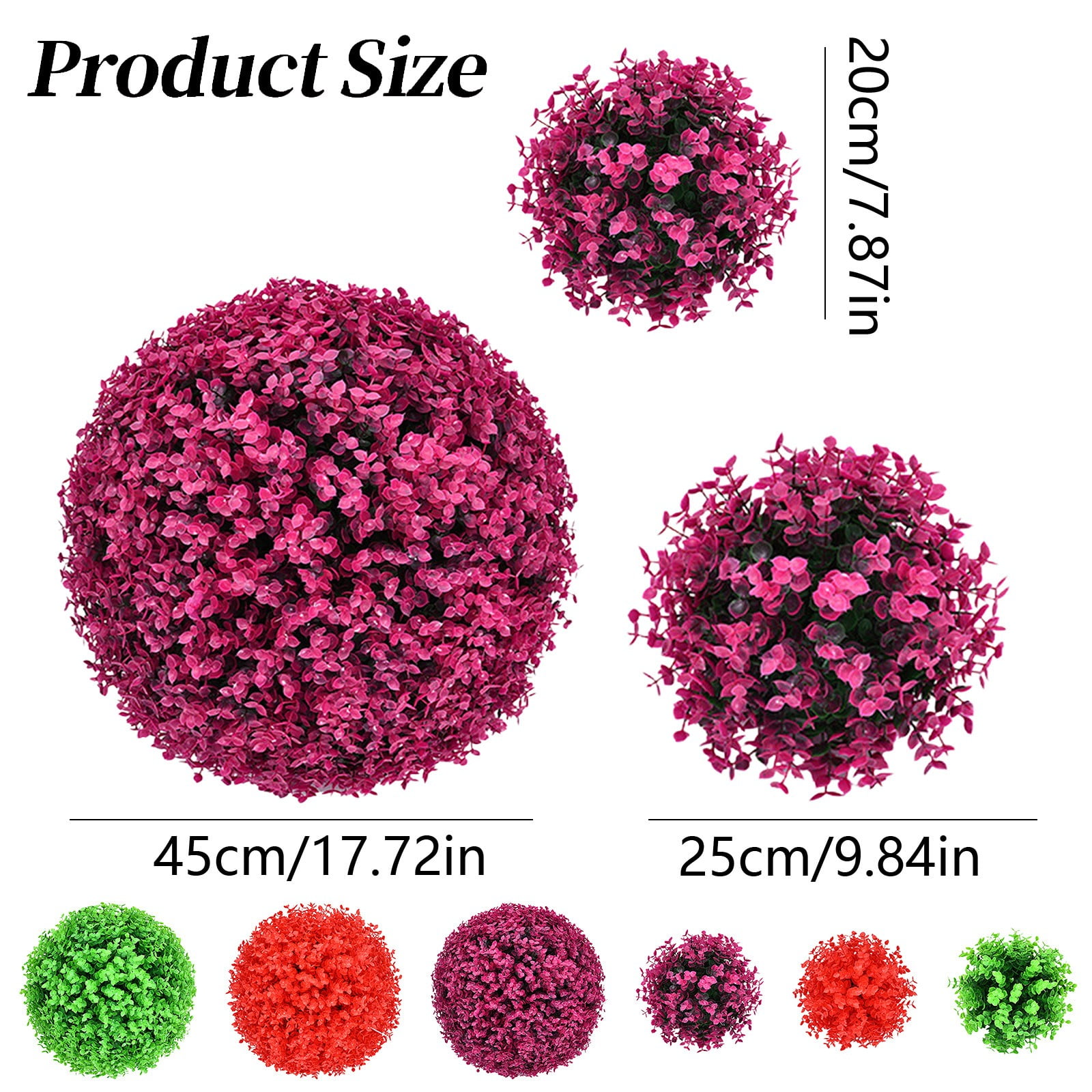 2 Hemispheres Artificial Boxwood Topiary Plants For Outdoor Walkways ...