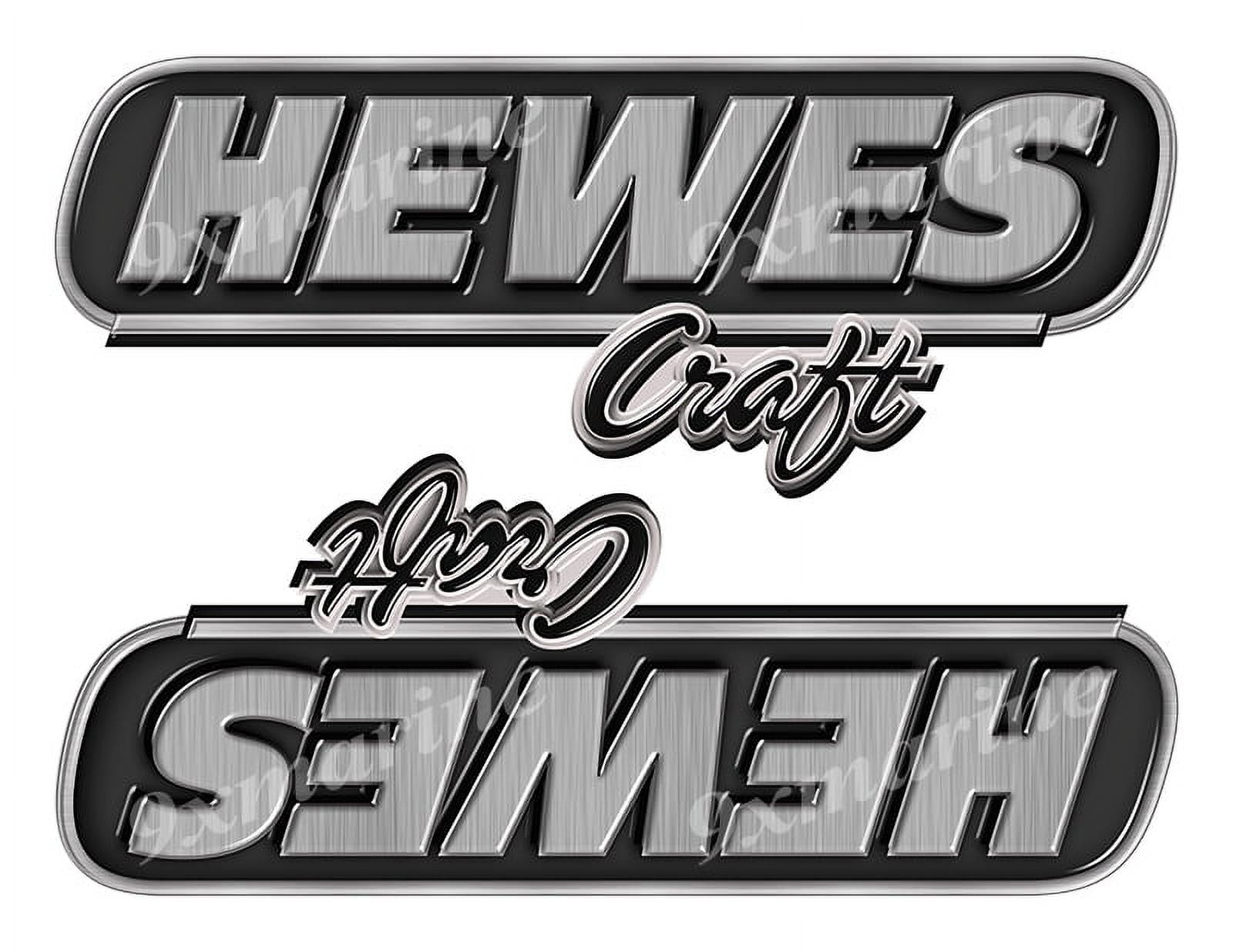 2 Hewes Boat Stickers "3D Vinyl Replica" of original - 10" long ...