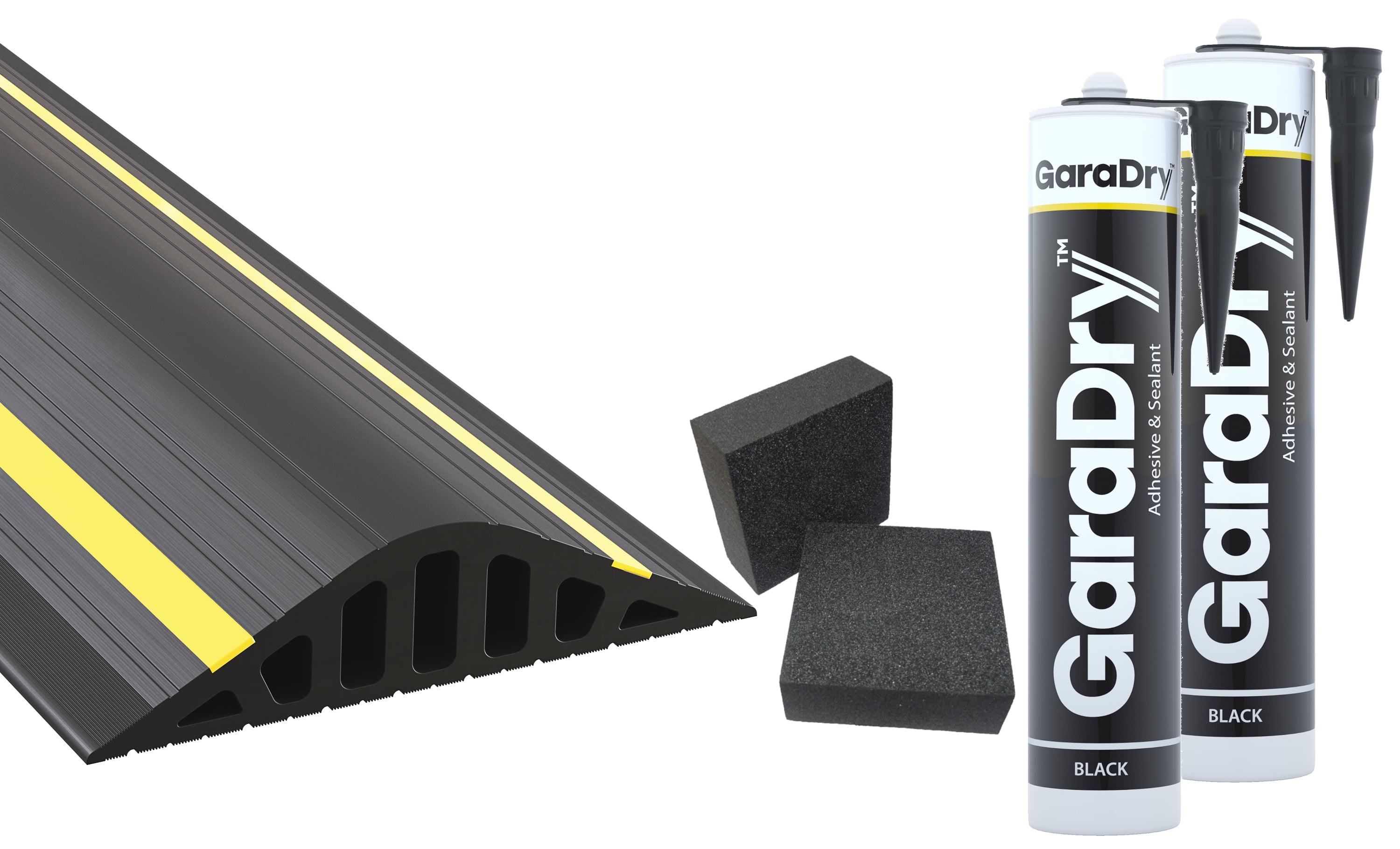 2 High Garage Door Flood Barrier Threshold Kit ‘garadam 103