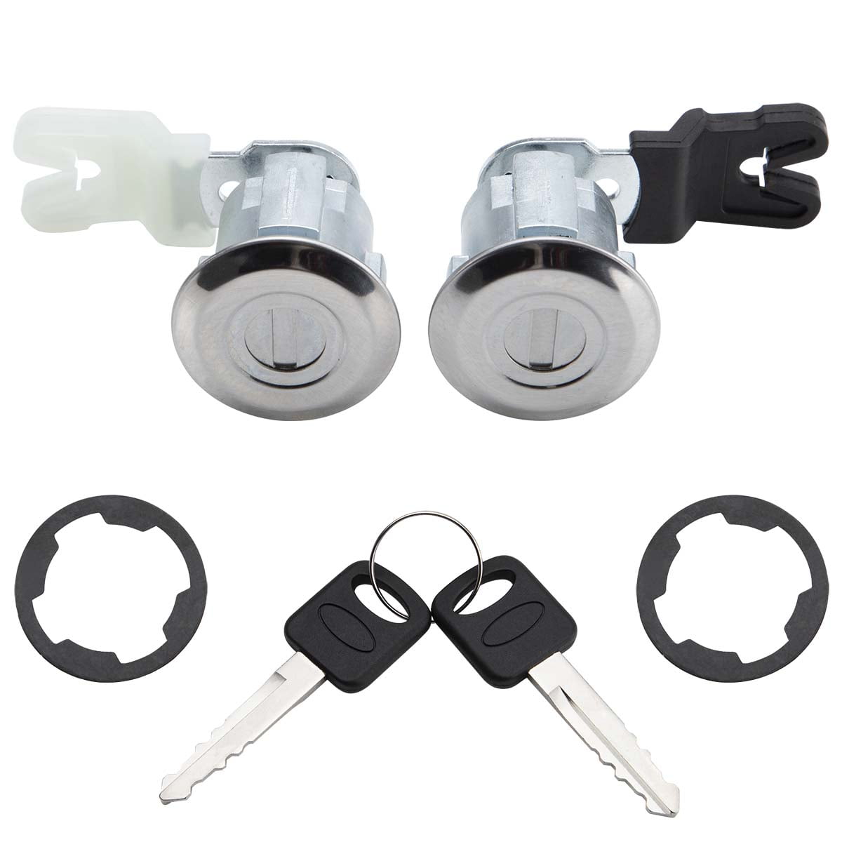 2 High Quality Door Lock Cylinder and Keys, For Ford Konoline Van F150 ...