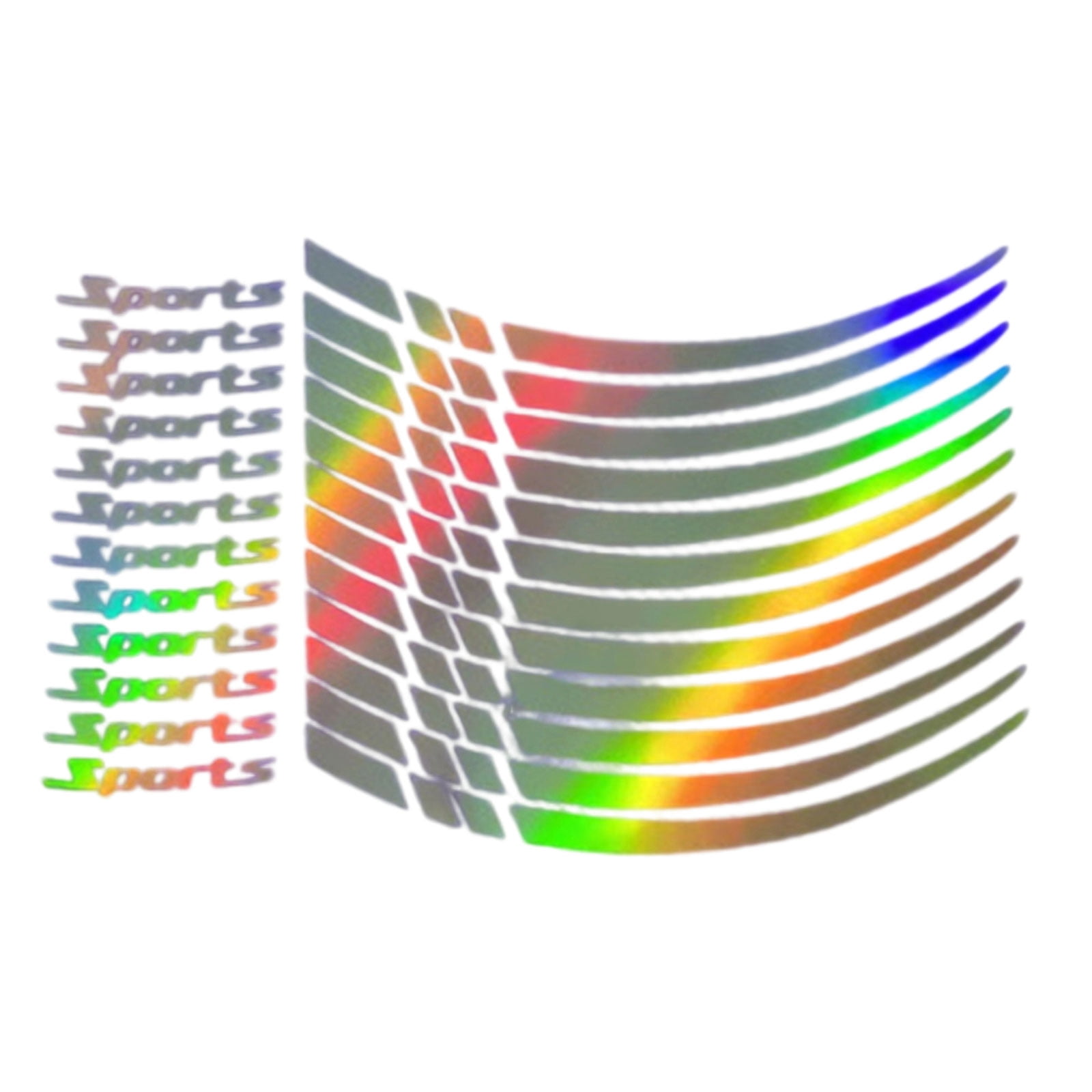 2. High-Visibility Cycling Stickers, Self-Adhesive Reflective Rims Tape ...