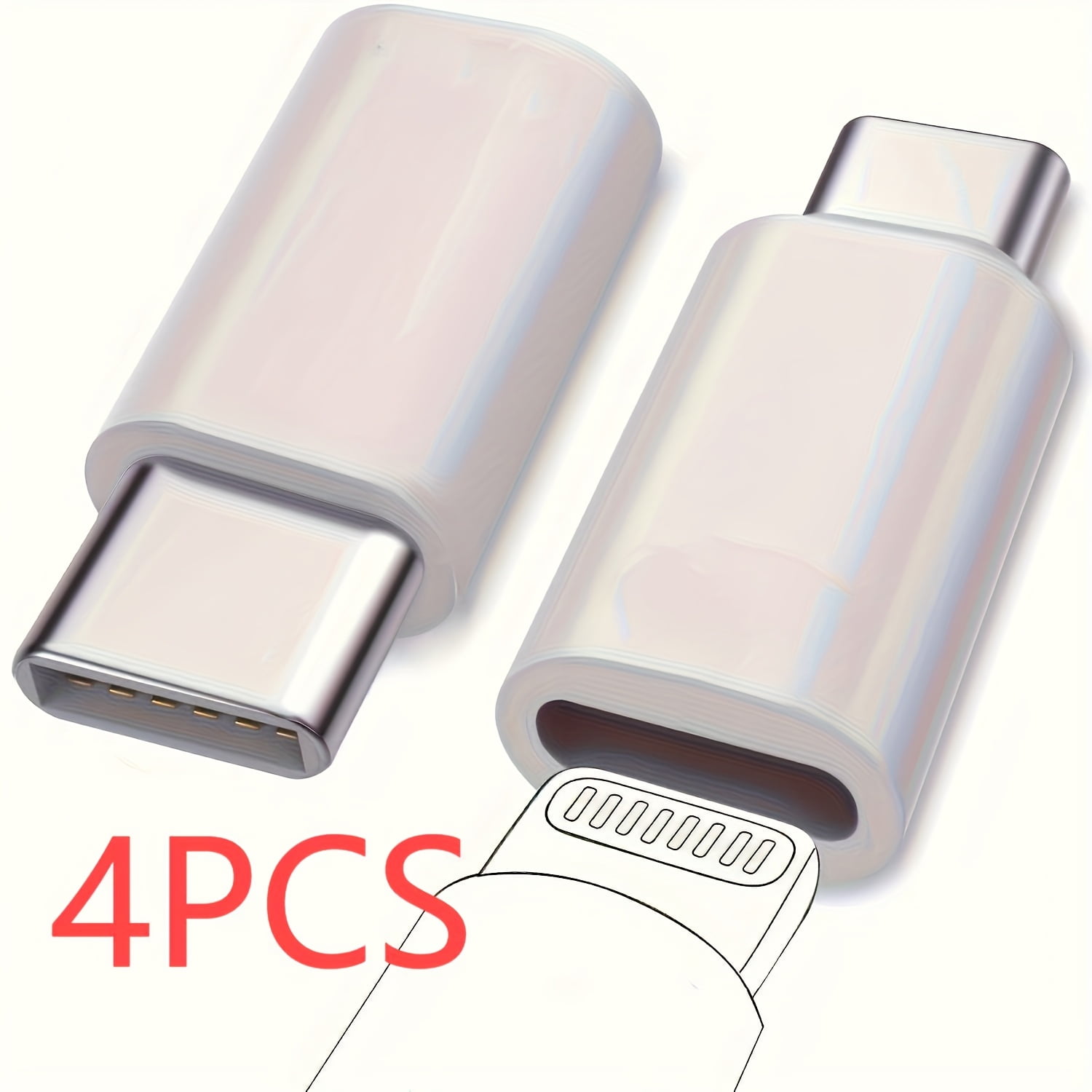 2 High-quality Alloy Adapters, Lightning To Type-C Adapter, Stable And ...