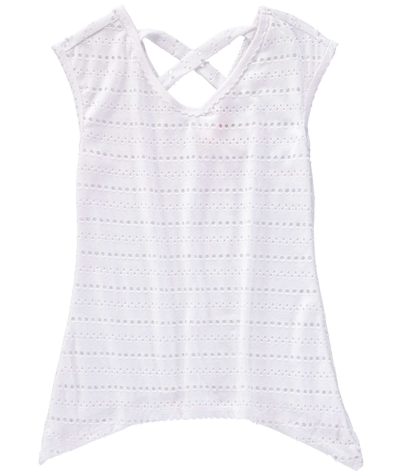 2-Hip Girls 7-16 Eyelet Strap Back Top - Walmart.com