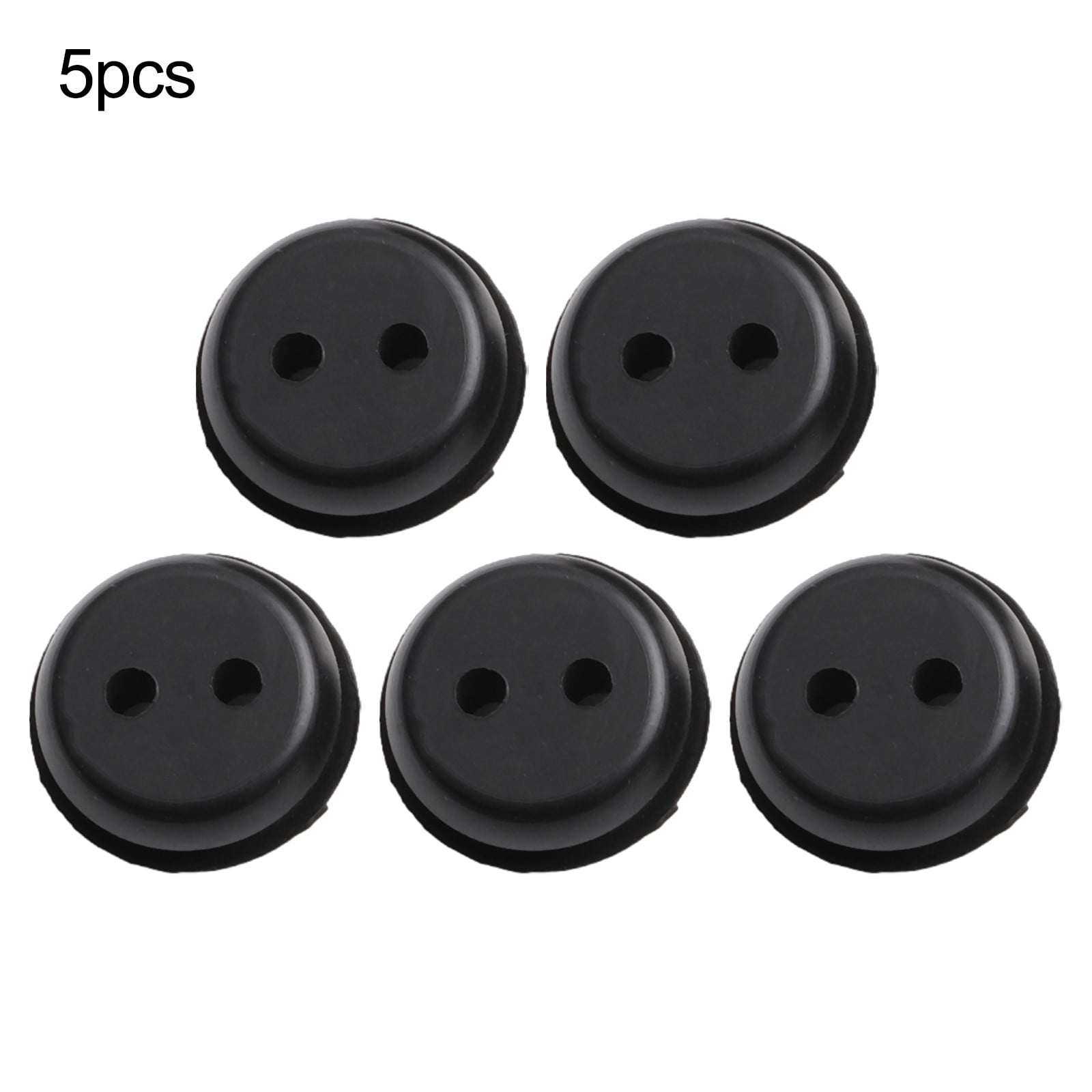 2-Hole Black Rubber Fuel Gas Tank Line Grommet For Home Trimmer Lawn ...