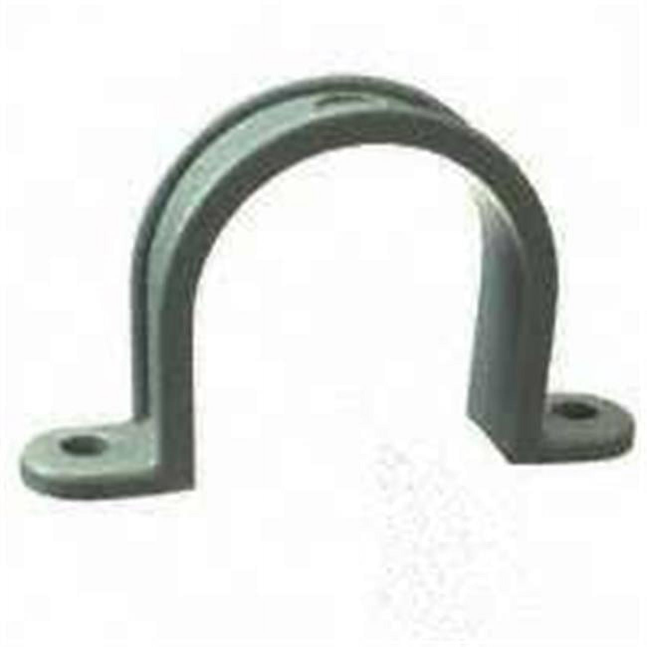 2-Hole Conduit Strap, 1-1/2", PVC, Gray Halex Company Conduit Straps ...