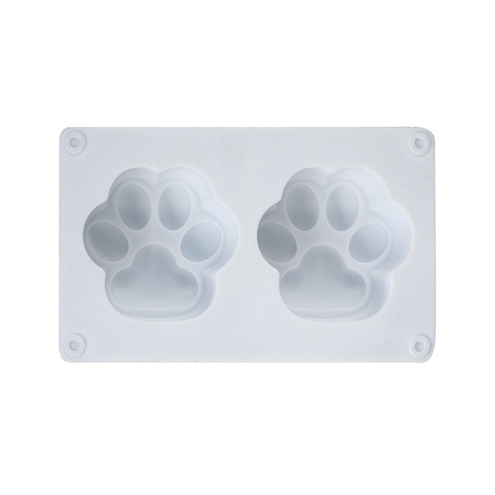 2-Hole Cute Resin for Paw Silicone Mold Handmade for Paw Candle Mold ...