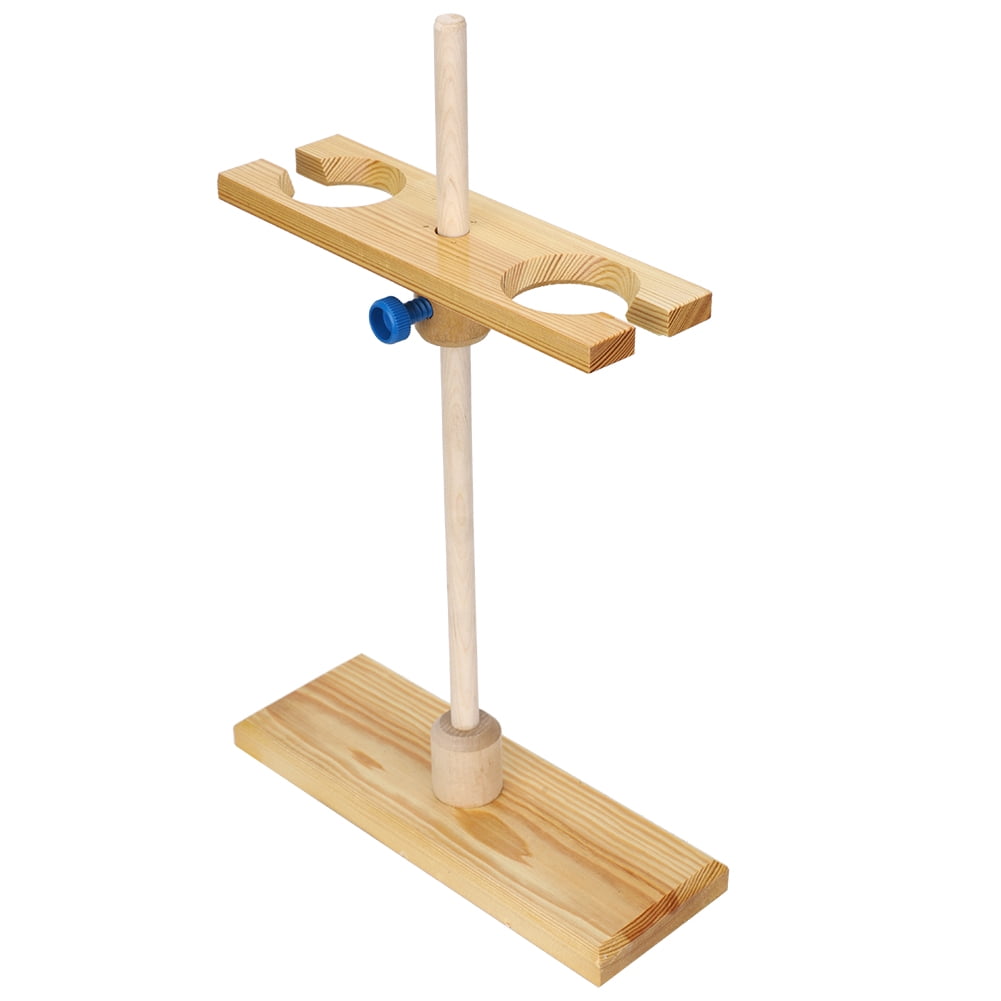 2 Hole Funnel Stand Laboratory Accessory Adjustable Height Wooden ...