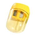 2 Hole Manual Pencil Sharpener With Lid, Portable Plastic Sharpener for ...
