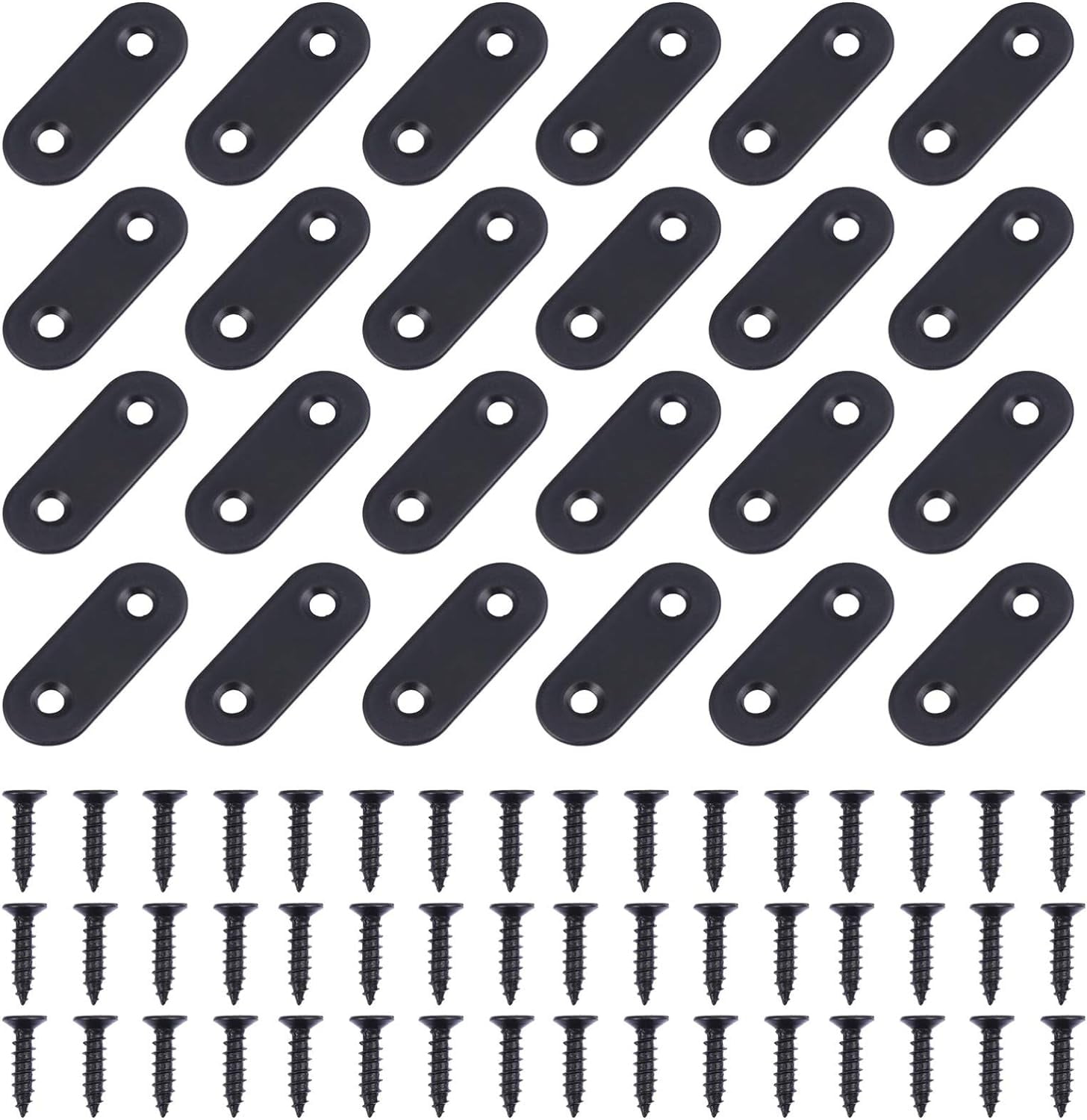 2-Hole Metal Assembly Brackets with Screws for Repair & Connecting ...