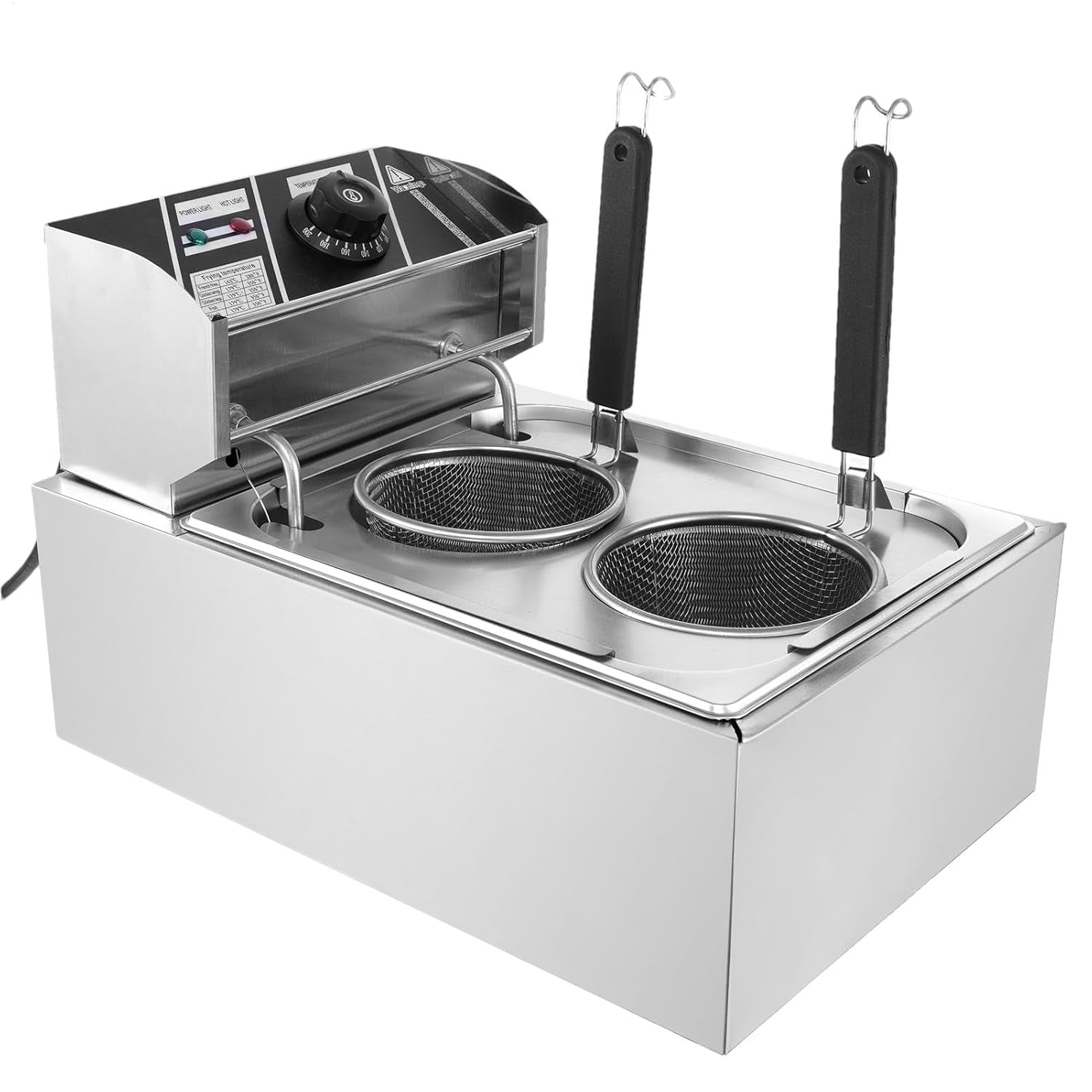 2 Hole Noodle Cooking Machine,1.5KW Commercial Pasta Cooker W/Removable ...