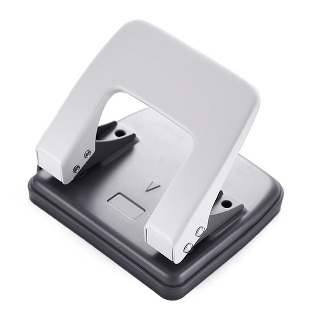 2-Hole Paper Hole Puncher with Chip Storage Tray Double Hole Punching ...