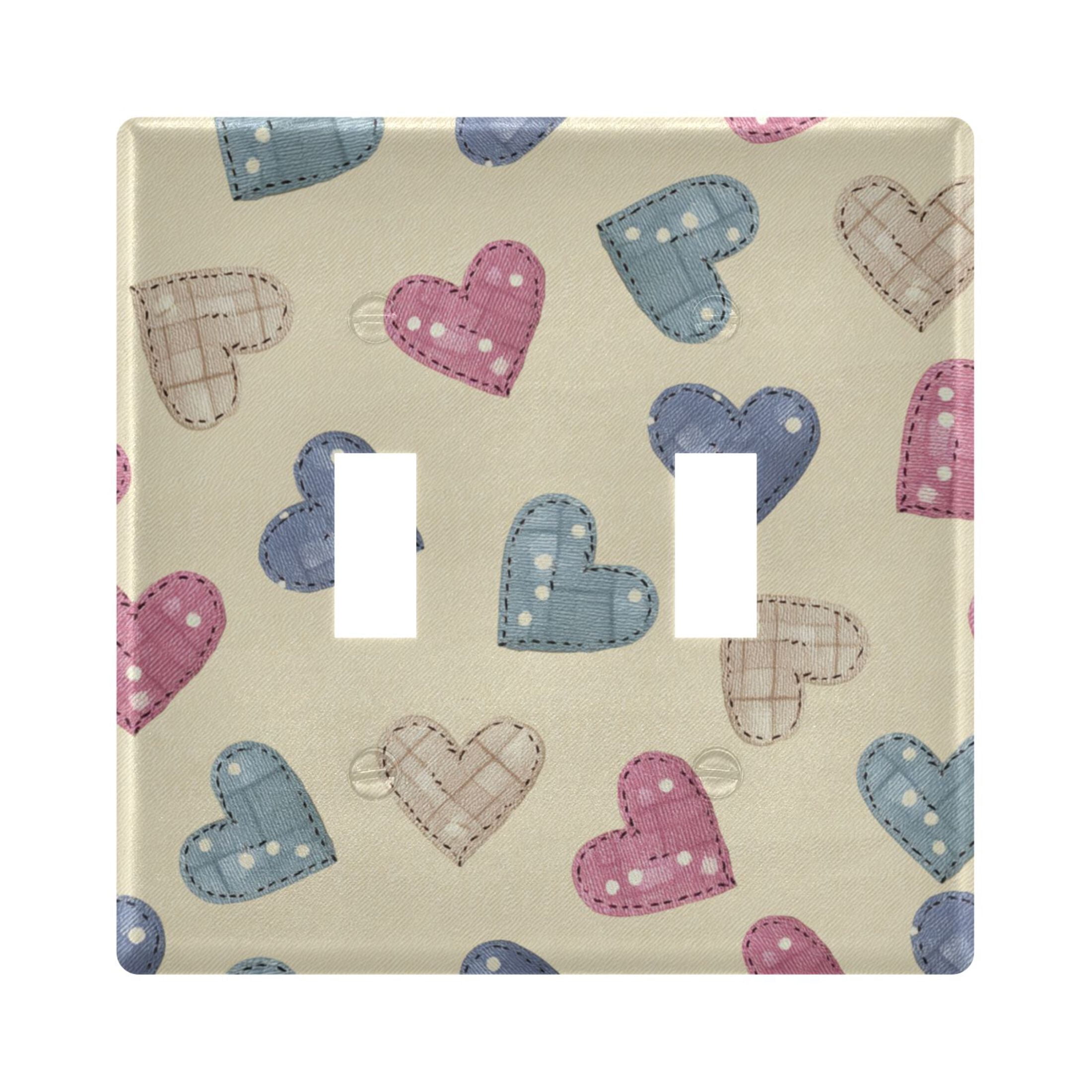 2-Hole Switch Plate Cover Faceplates Covers Smooth Rounded Corners Pink ...