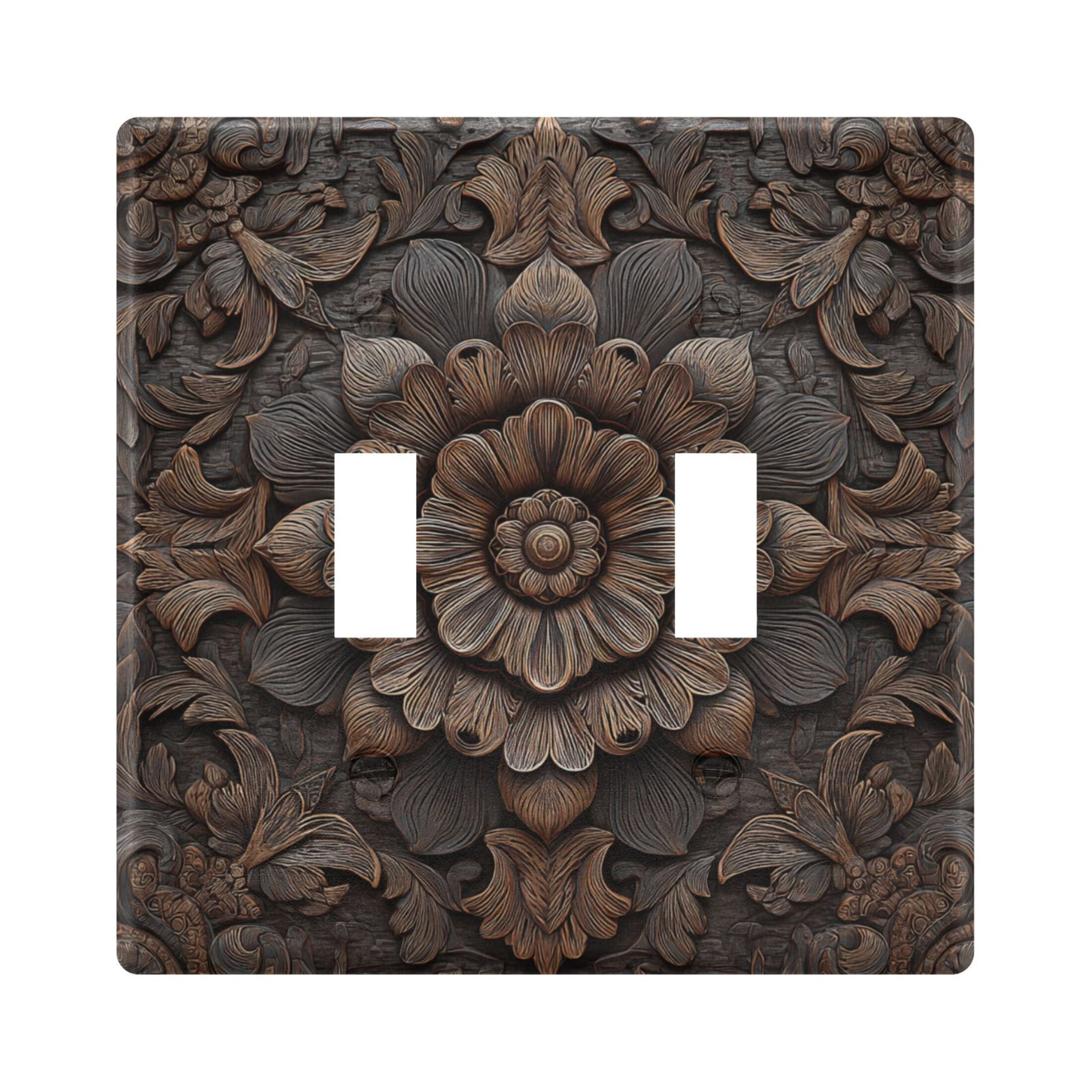 2-Hole Switch Plate Cover Faceplates Covers Smooth Rounded Corners ...