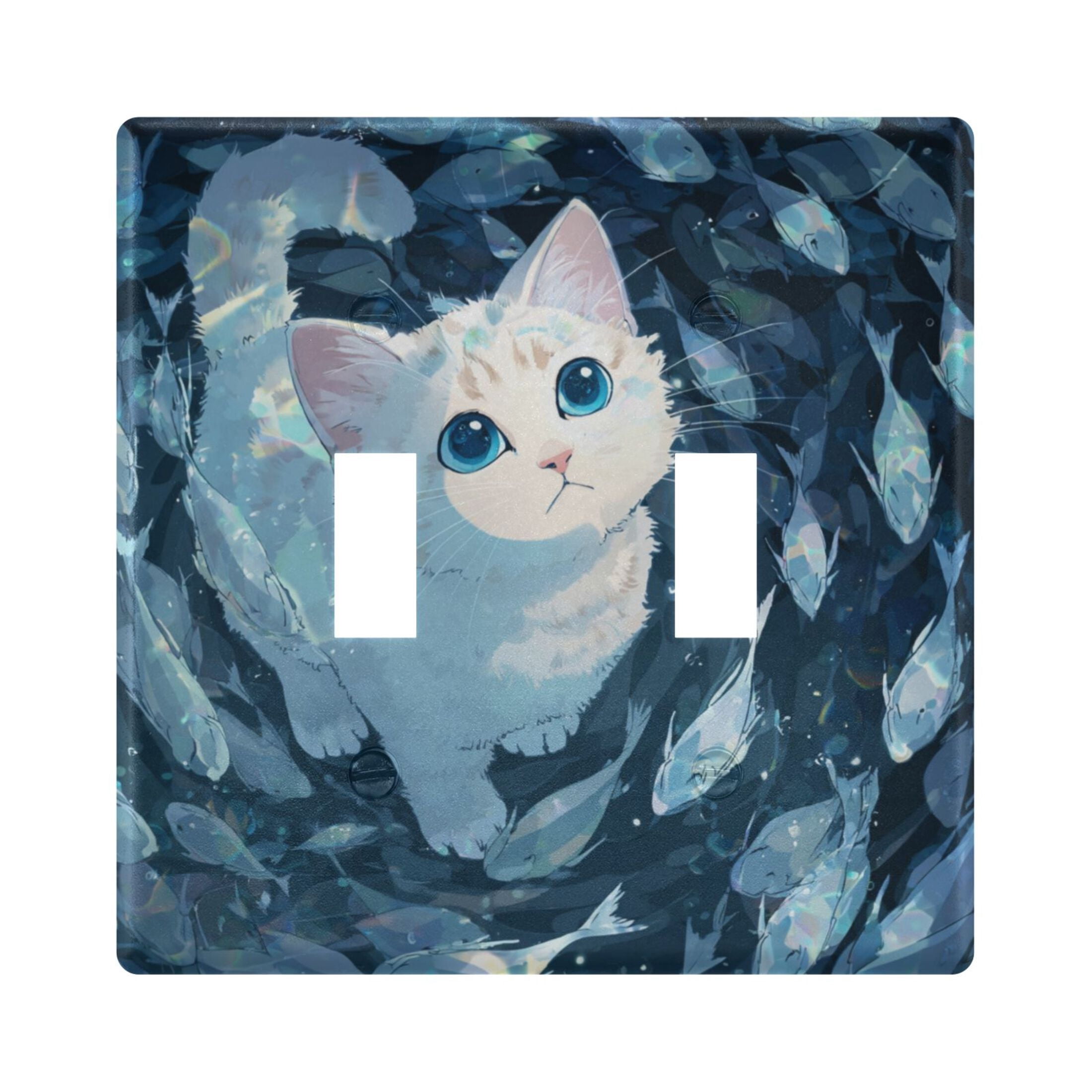 2-Hole Switch Plate Cover Faceplates Covers Smooth Rounded Corners ...