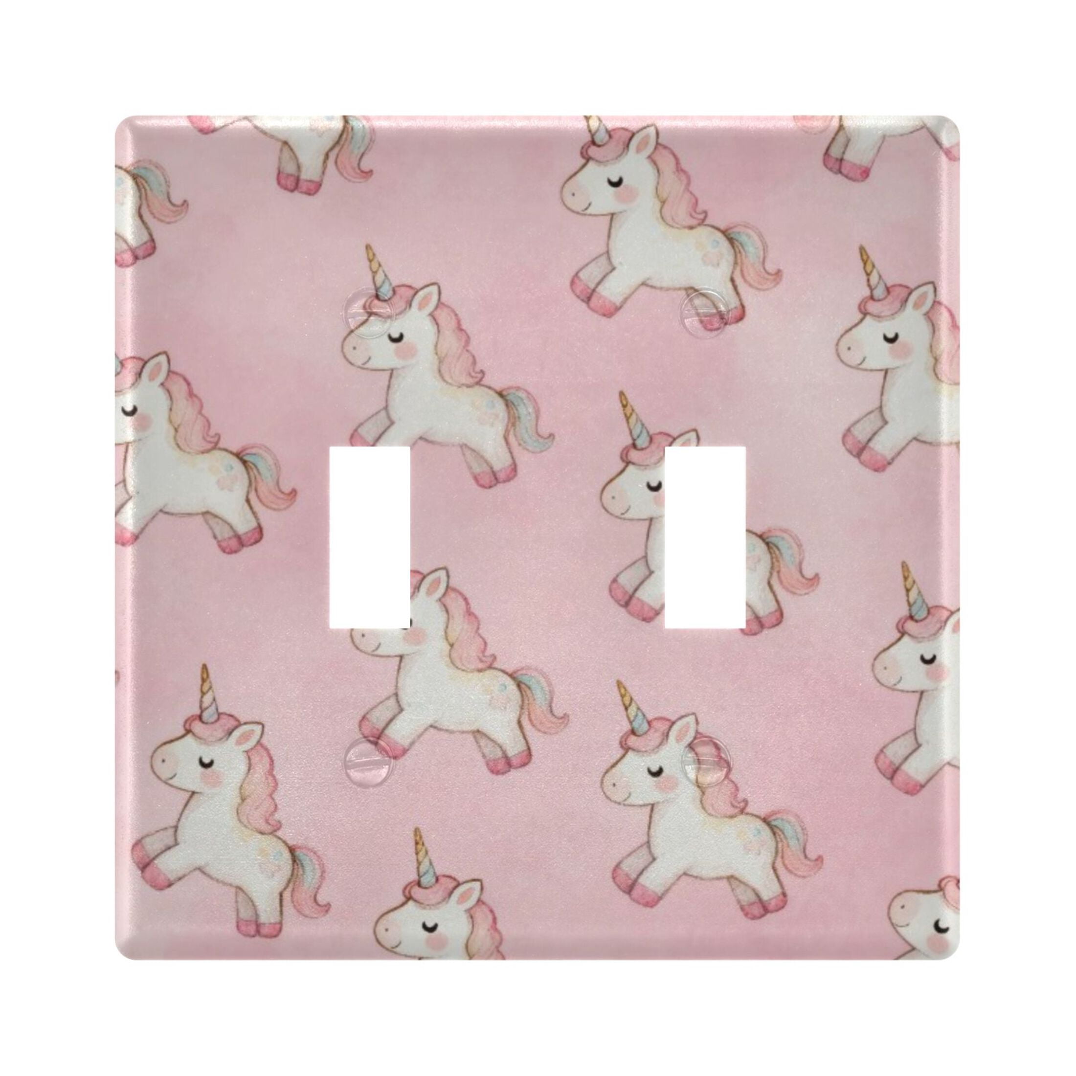 2-Hole Switch Plate Cover Faceplates Covers Smooth Rounded Corners ...