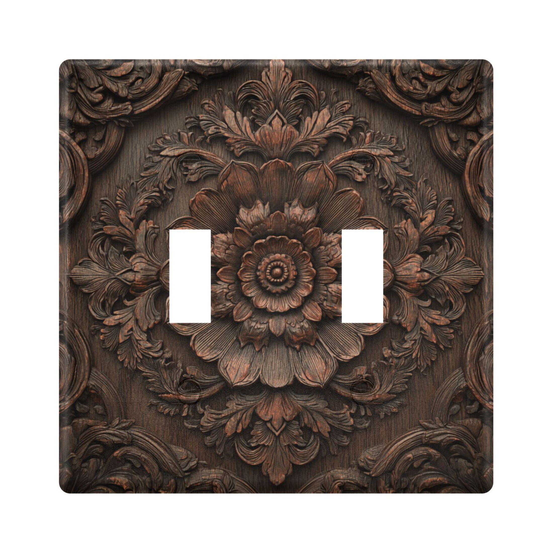 2-Hole Switch Plate Cover Faceplates Covers Smooth Rounded Corners ...