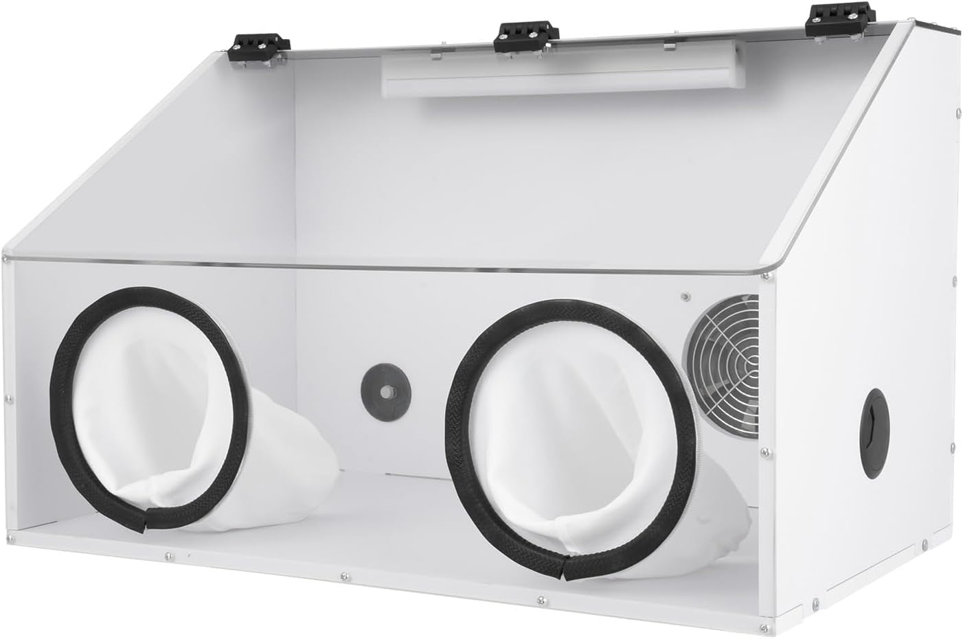 2-Hole Table Polisher Dust Box, Fully Enclosed Electric Grinding Table ...