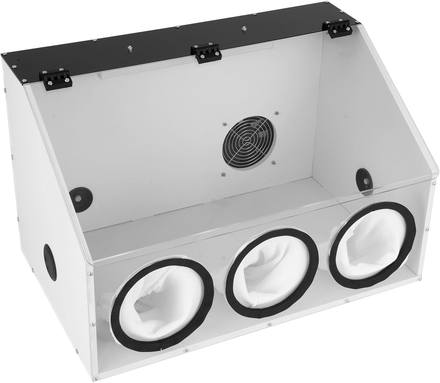 2 Holes/3 Holes Dust Cover Fully Enclosed Grinding Table Polisher Dust ...