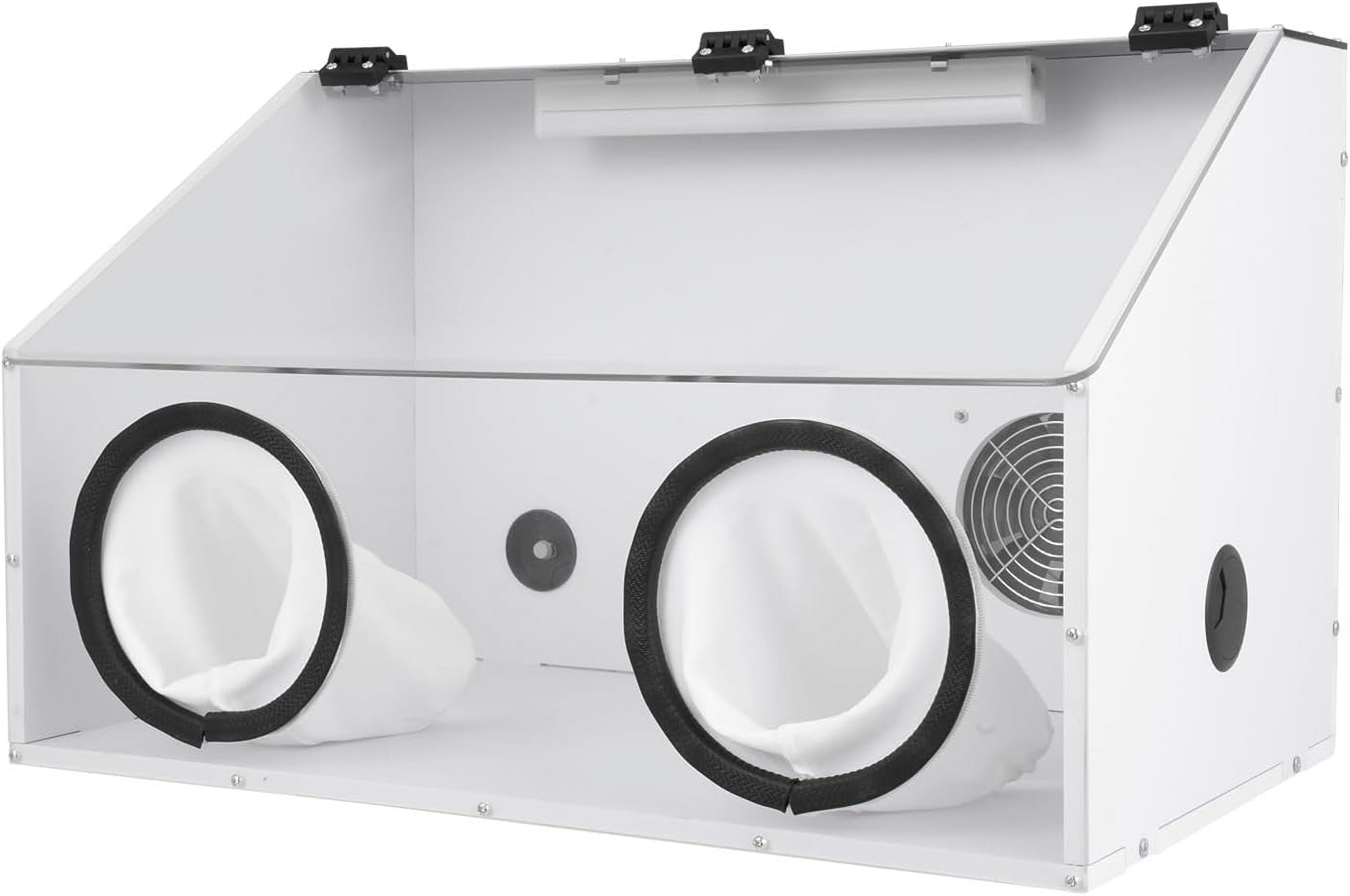 2 Holes Dust Cover Fully Enclosed Grinding Table Polisher Dust Box ...