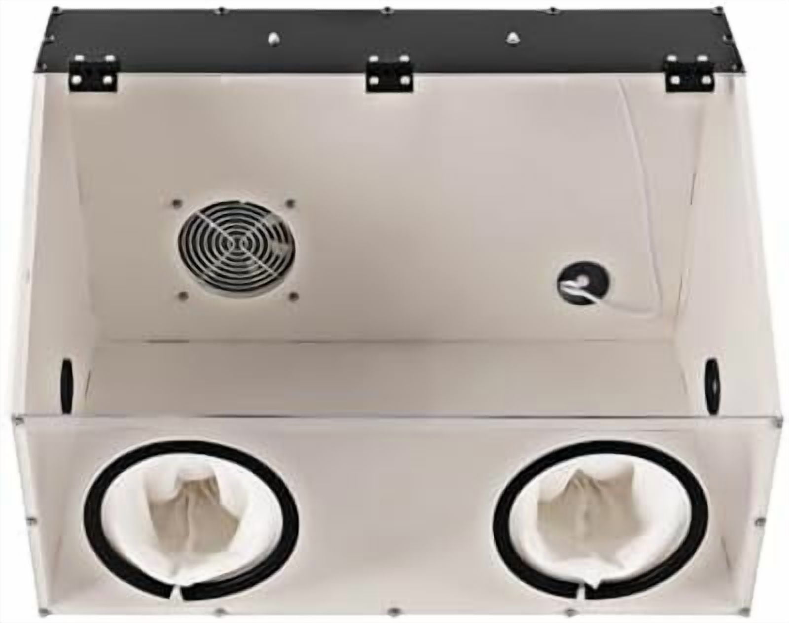 2 Holes Dust Cover Fully Enclosed Grinding Table Polisher Dust Box ...