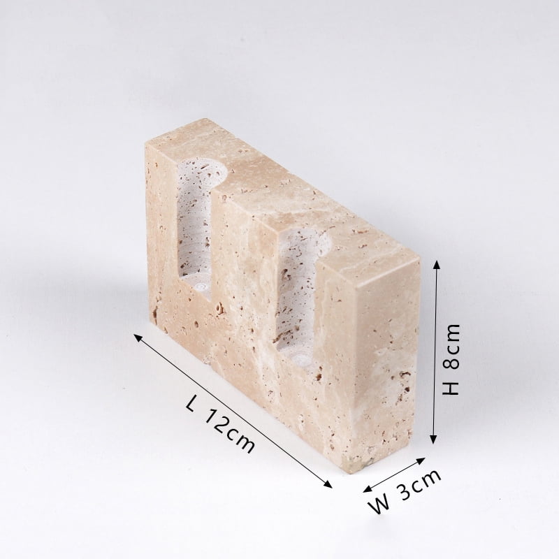 2 Holes Marble Candlestick Holder for Wedding Dinner Party Vintage ...