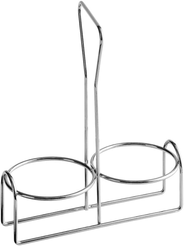 2 Holes Metal Condiment Jar Holder - Condiment Rack Holder Table Caddy ...