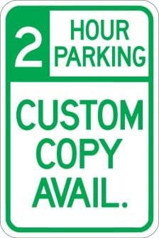 2 Hour Parking (Copy) Parking Signs Metal - Caution Safety Warning ...