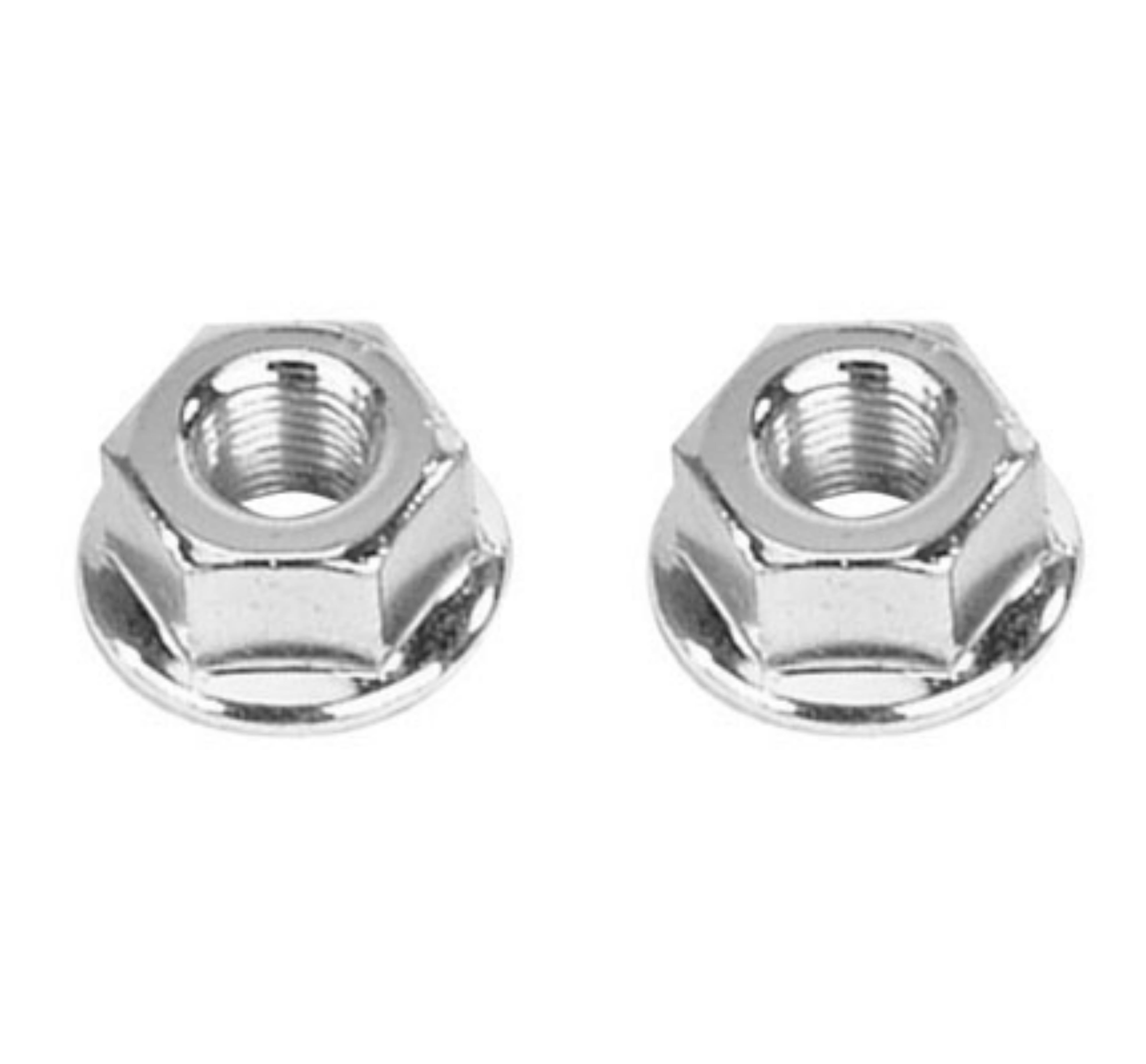 2 - Hub Axle Nuts 5/16 x 26t Front Chrome. Set of axle nut. Pair of ...