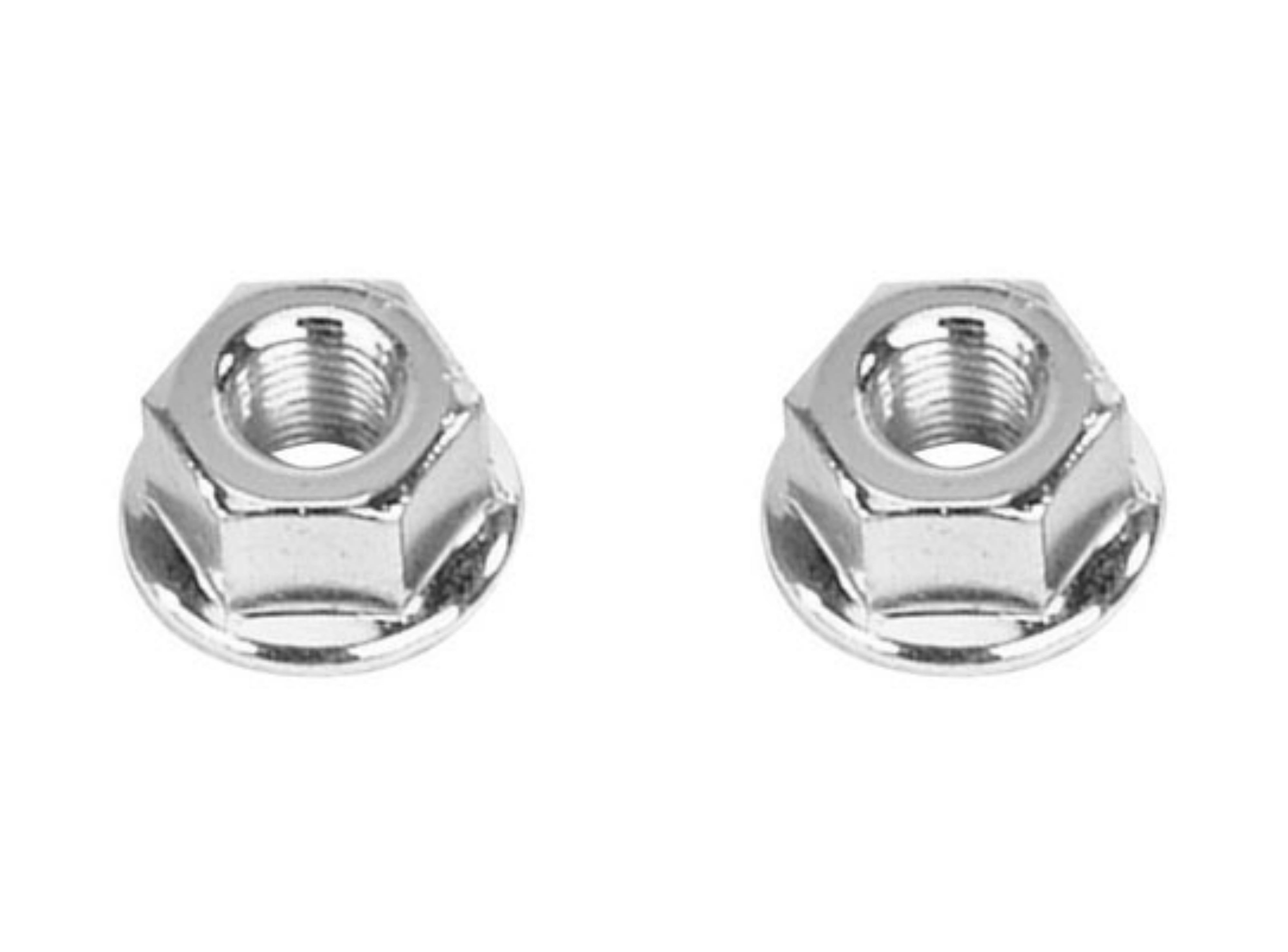 2 - Hub Axle Nuts Rear 10x1mm Chrome. Set of axle nut. Pair of axle nut ...