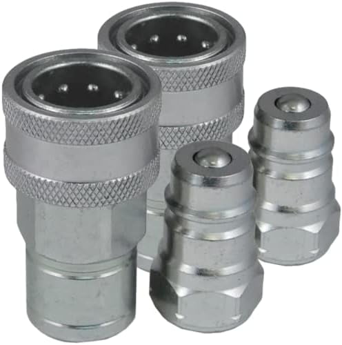 /2" Hydraulic Ball Pioneer Style Couplers Tractor Quick Connects NPTF ...