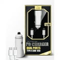 2-IN-1 18W Fast Type C Dual USB Ports Car Charger+Type C to Type C ...