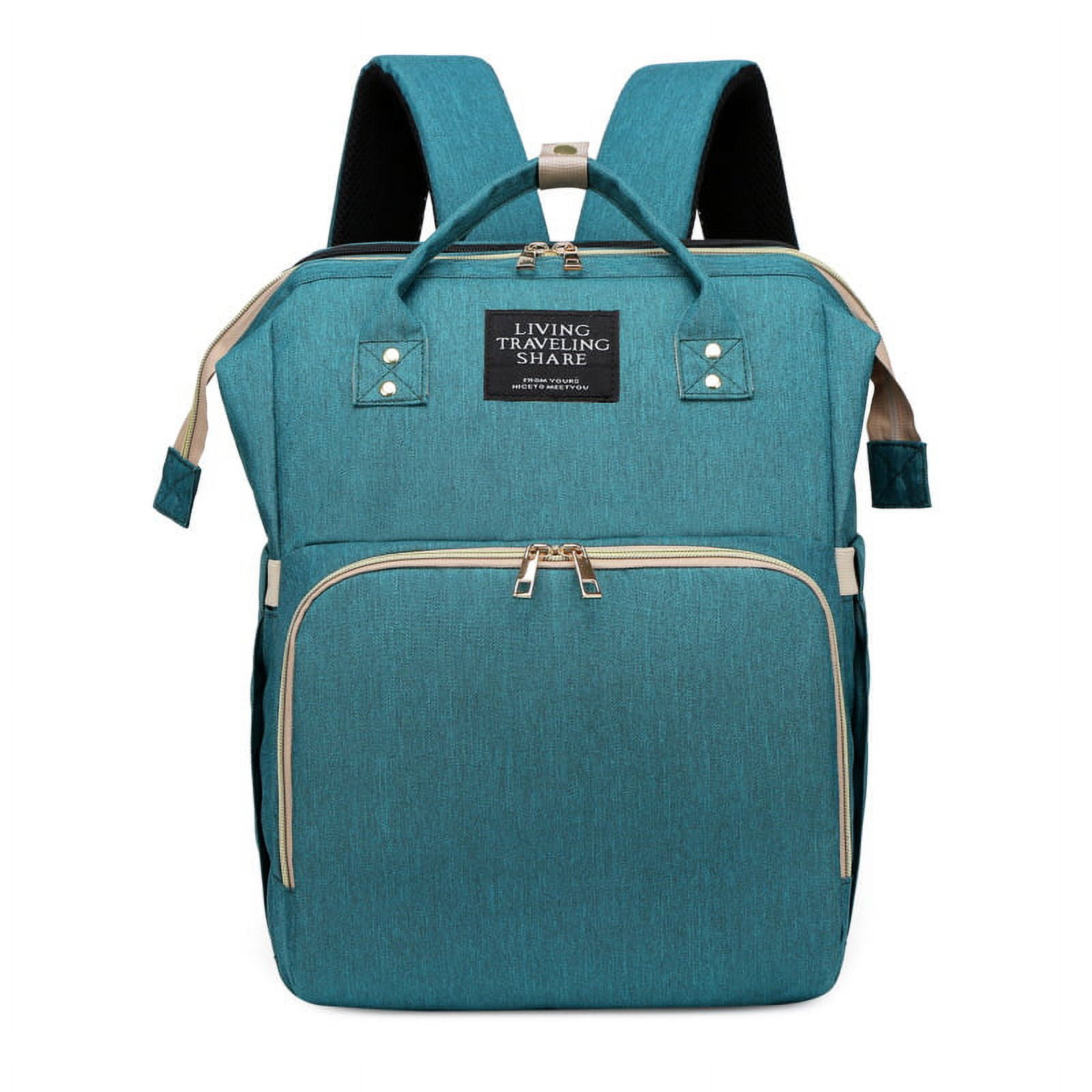 2-IN-1 Baby Travel Diaper Bag Foldable Backpack - Multifunction ...