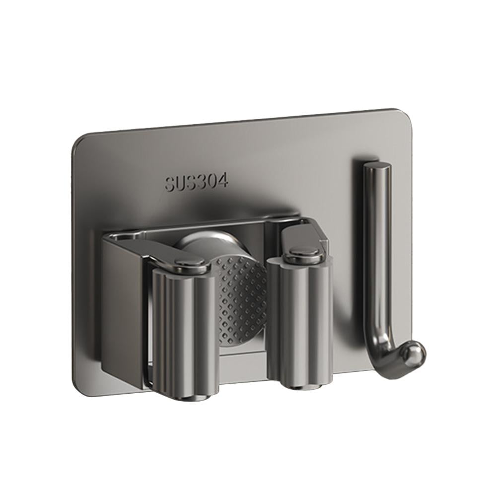 2 IN 1 Black Broom Garage Tools Mop Wall Mount For Garage Storage ...