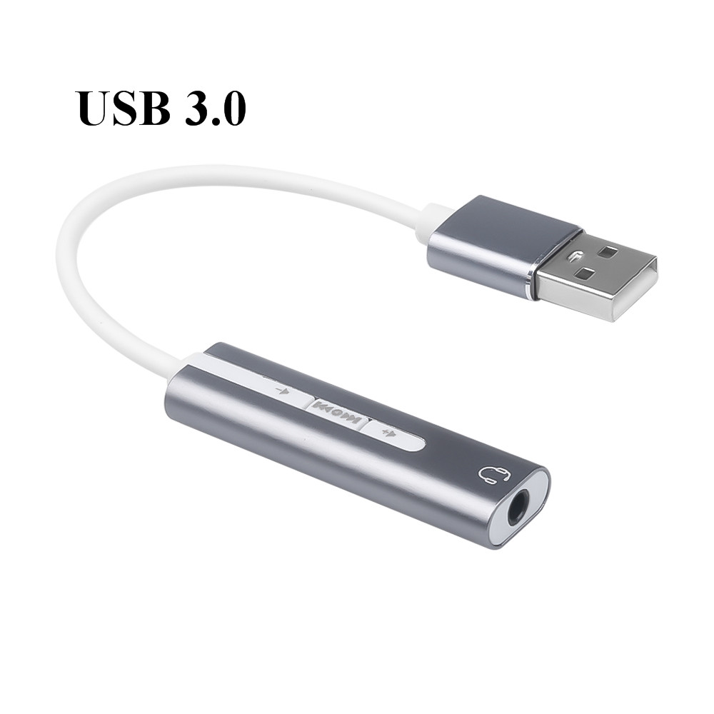 2 IN 1 External USB Sound Card 3.5mm Type C Audio Interface Microphone ...