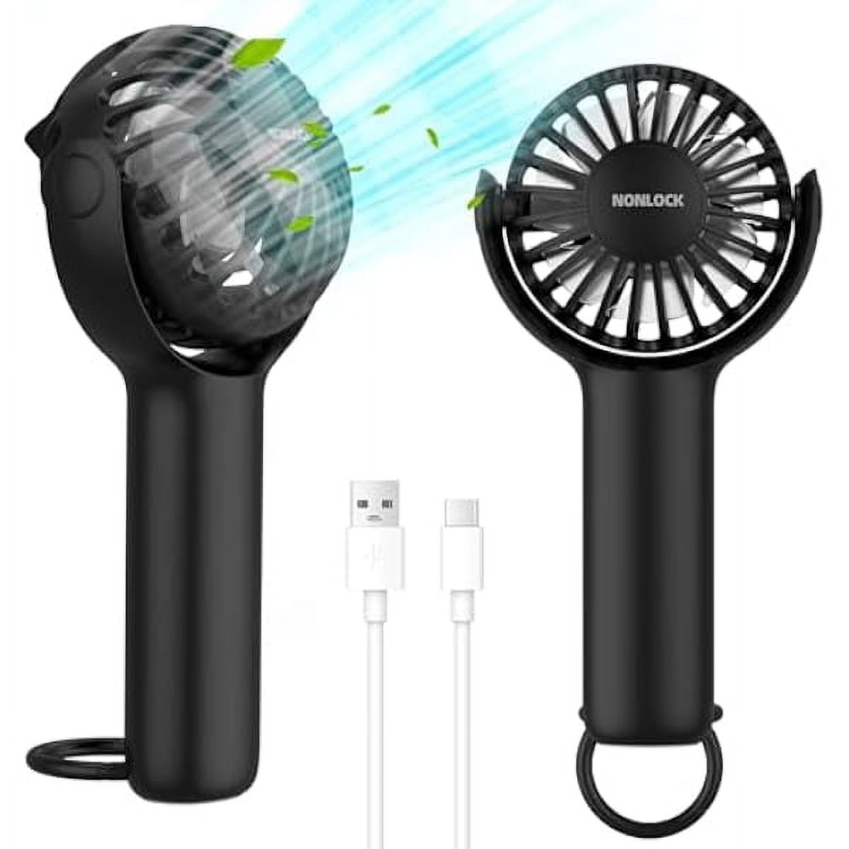 2 IN 1 Portable Handheld Fan,Mini Personal Fan,Neck Fan,Powerful ...