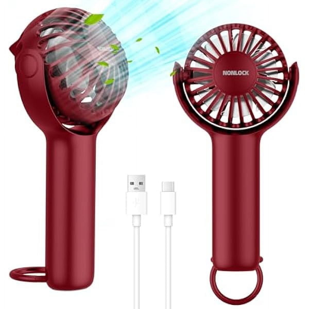 2 IN 1 Portable Handheld Fan,Mini Personal Fan,Neck Fan,Powerful ...