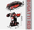 2 IN 1 Remote Car Sport Transformer RC Robot Kids Toy - Red - Walmart.com