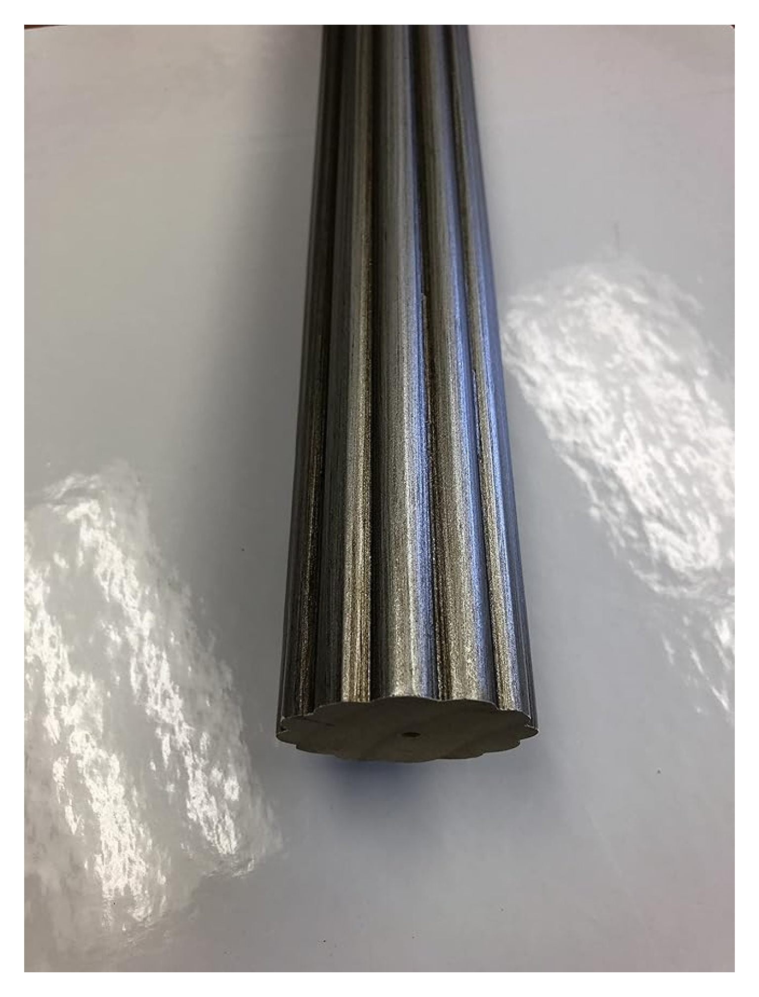 2 INCH Diameter Drapery Fluted Curtain Wood Rod 6 FT (Silver) - Walmart.com