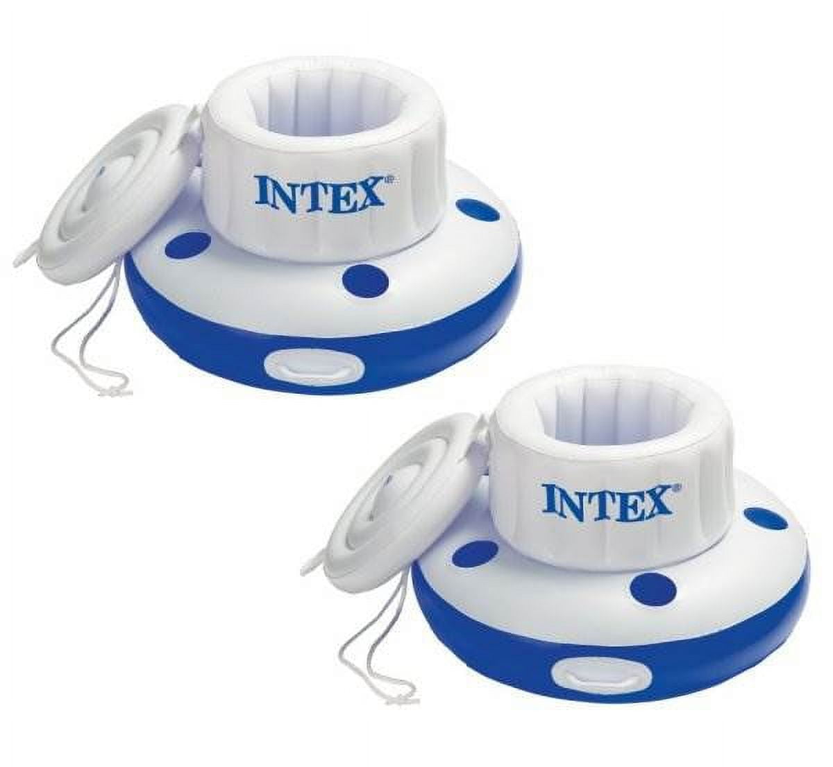 INTEX Mega Chill 2-Pack Inflatable Floating Beverage Ice Chest Cooler ...
