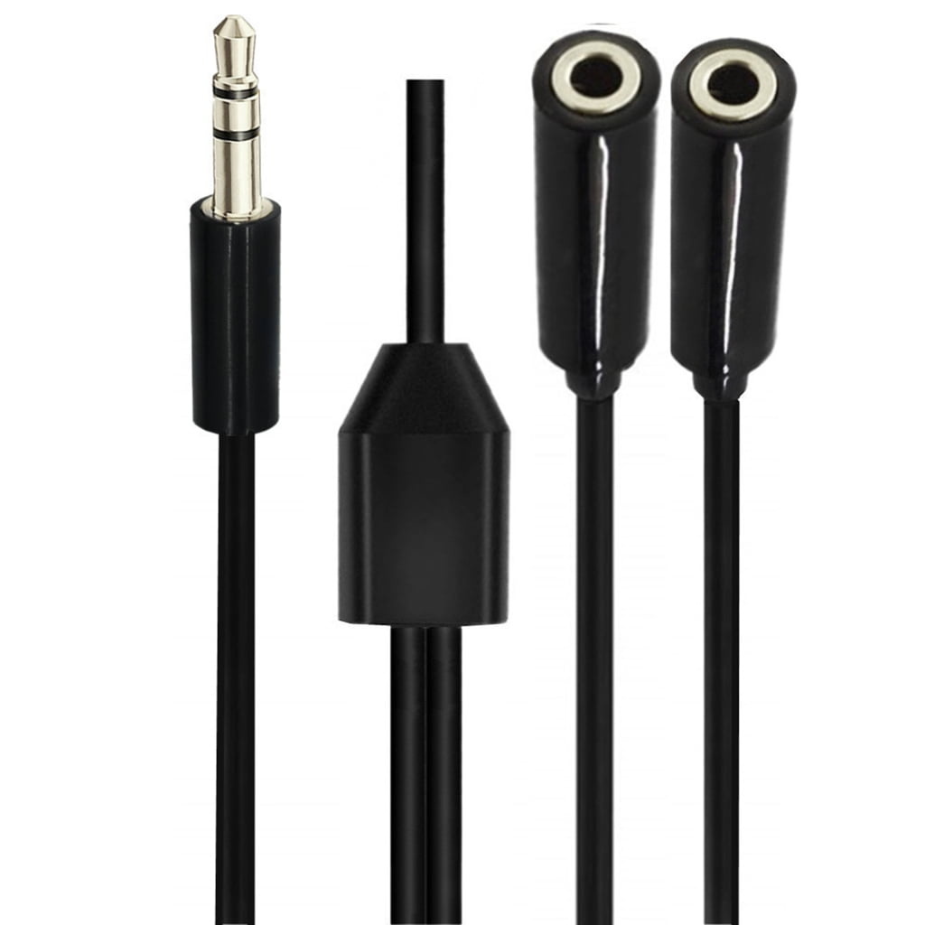 2 In 1 3.5mm Splitter Headphone Adapter 3.5mm 1 Male/Female To 2 Female ...