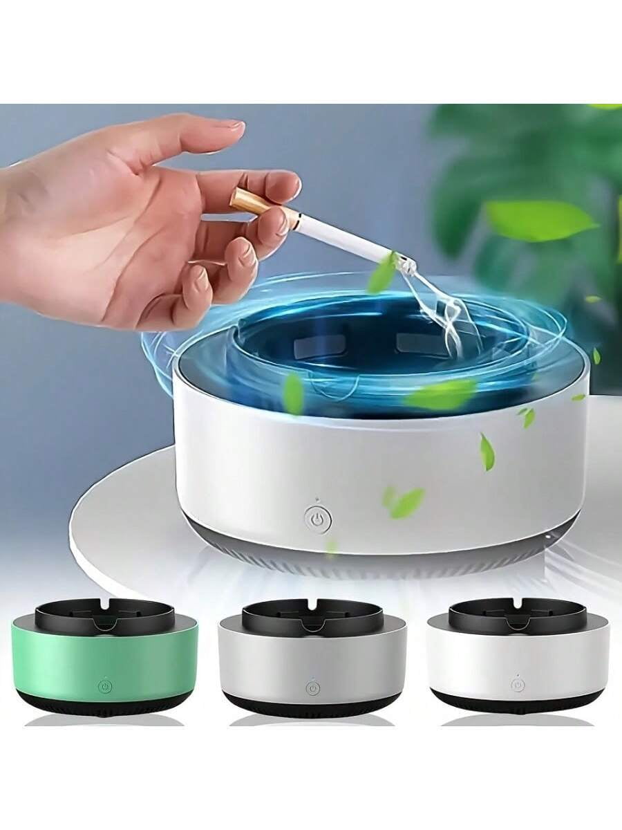2 In 1 Air Purifier Ashtray Multifunctional Smokeless With Filter ...