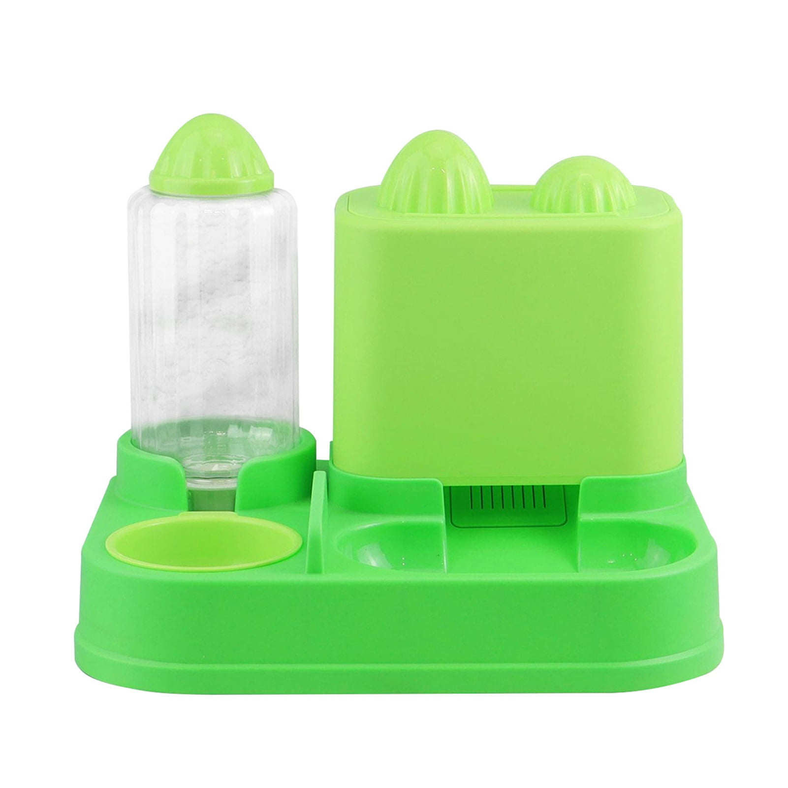 2-In-1 Automatic Pet Feeder Water Dispenser Food Bowl Dry Wet ...
