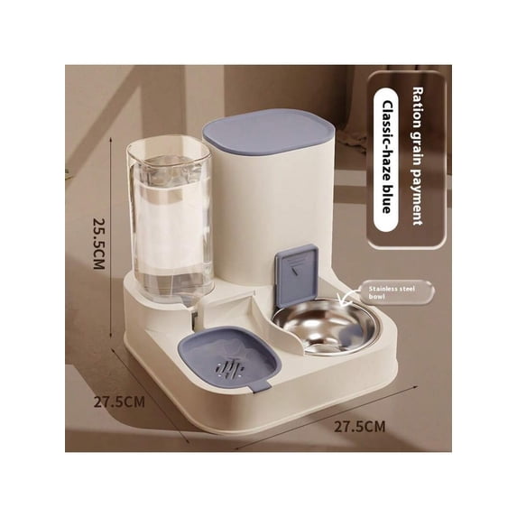 2-In-1 Automatic Pet Food And Water Dispenser – Large Capacity Feeder ...