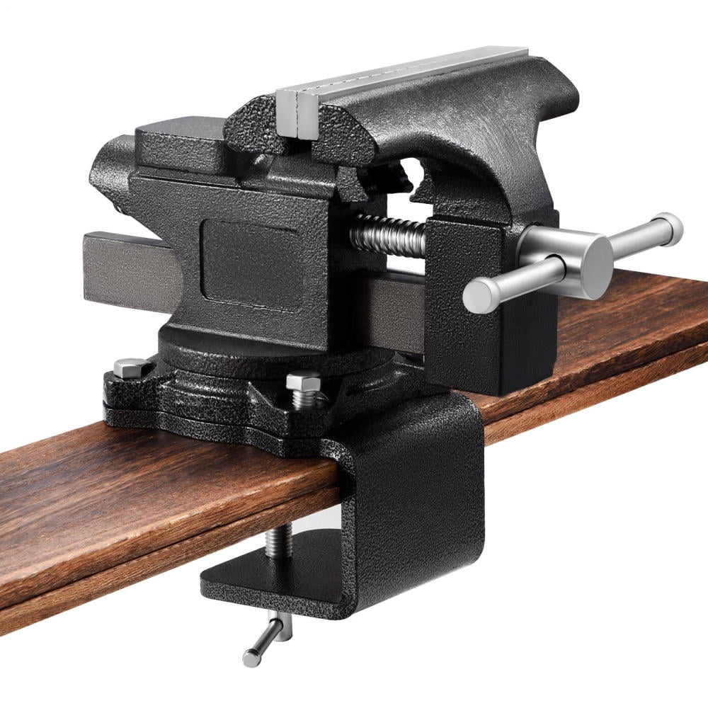 2-In-1 Bench Vise Heavy Duty for Workbench 4.3" , Upgraded Multi-Purpose Table Vice, Rotate 270 ...