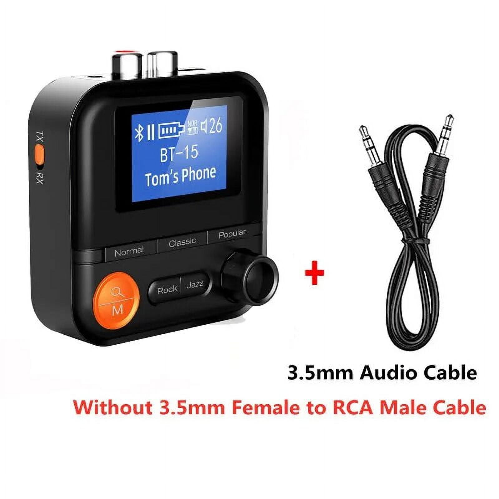 2 In 1 Bluetooth 5.2 Audio Transmitter Receiver 5 EQ Modes 3.5mm AUX ...