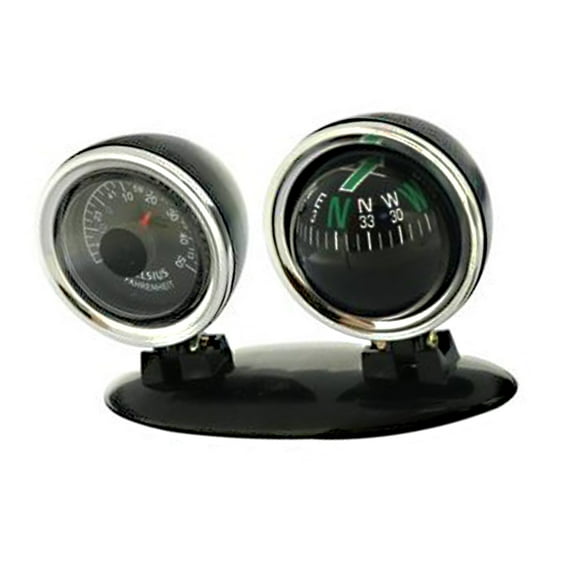 2 In 1 Car Dashboard Guide Accessories Feature Compasses Thermometers ...